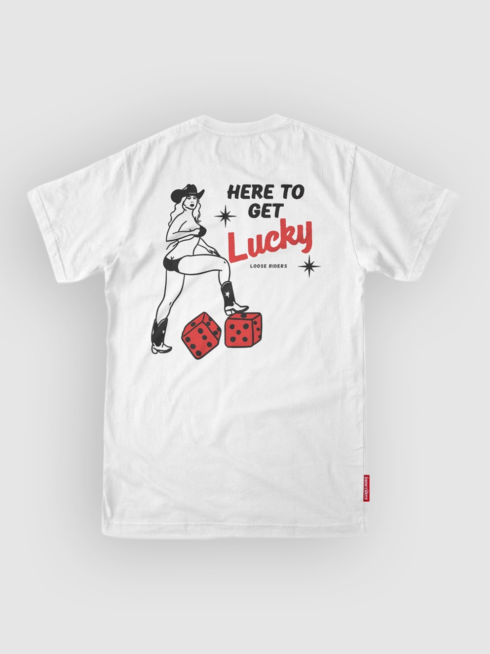 Loose Riders Here To Get Lucky Tech Tee - köp nu | ID-780601